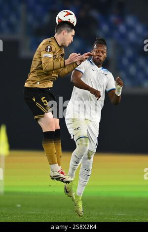 Rome, Italy - January 4, 2025: Tijjani Noslin of S.S. Lazio , Juan ...