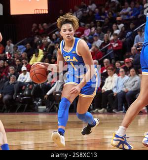 UCLA guard Kiki Rice (1) in action during the second half of an NCAA ...