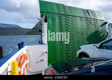 Ferry Transport to Kalsoy Island - Faroe Islands Stock Photo - Alamy