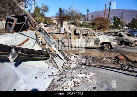 A fire truck sits near damage after a train derailed on Wednesday, June ...