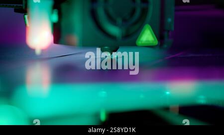 3d printer header nozzle printing plate surface neon colors home ...