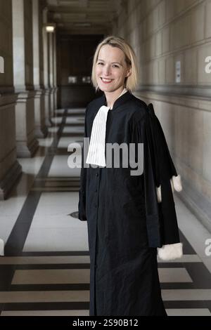 Lawyer Emilie Chandler poses at the courthouse, on November 13, 2025 in ...