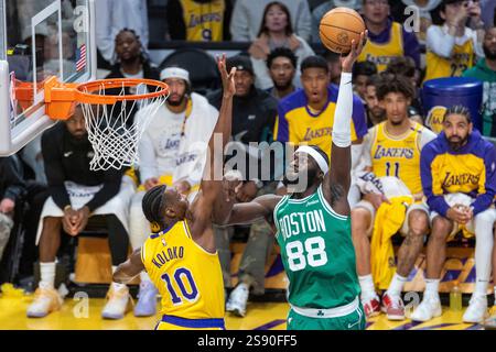 Los Angeles Lakers' Christian Koloko plays during an NBA basketball ...
