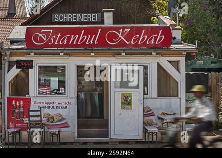 Snack bar, Istanbul Kebab, Gruenwald, Munich, Upper Bavaria, Bavaria ...