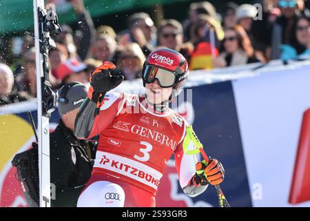 KITZBUEHEL, AUSTRIA - JANUARY 24: Stefan Babinsky of Austria during the ...