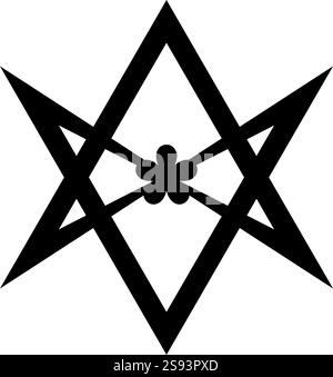Thelema Unicursal Hexagonal symbol Unprocessing hexagram Telemma sacred ...