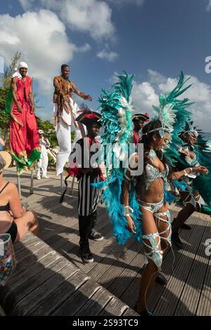 Dancers In Barbados Stock Photo - Alamy