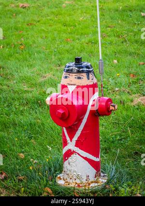 painted Fire hydrant Liverpool, Nova Scotia, Canada Stock Photo - Alamy