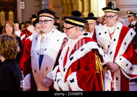 Procession of magistrates during the inauguration ceremony of the ...