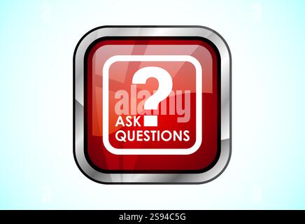 Ask questions button, Suitable for mobile app, and website UI design ...