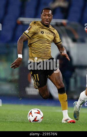 Becker (Real Sociedad) controls the ball during a La Liga EA Sports at ...