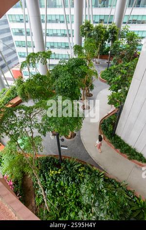 The CapitaSpring building in Downtown Core, Singapore, Southeast Asia ...