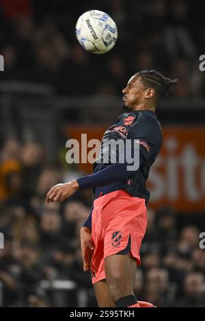 ALMELO - Sebastien Haller of FC Utrecht balks during the KNVB Beker match between Heracles ...