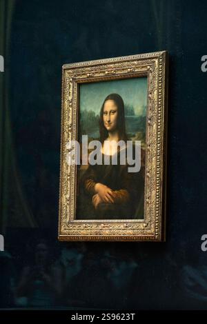 The Mona Lisa, painted portrait of Lisa Gherardini, wife of Francesco ...