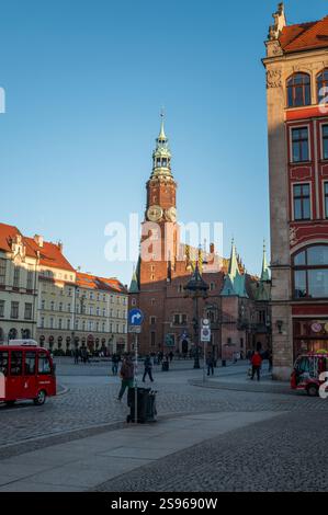 Wroclaw city landmarks - Old Town Hall at Rynek square. Wroclaw, Poland ...