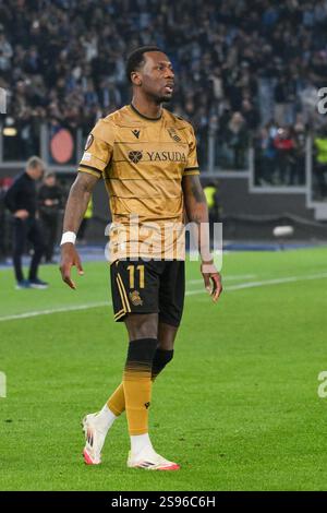 Sheraldo Becker of Real Sociedad looks on during the LaLiga EA Sports ...