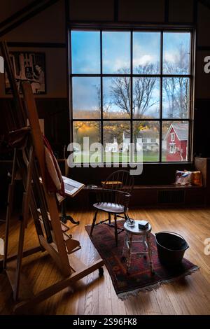 Norman Rockwell studio, Vermont, USA Stock Photo - Alamy
