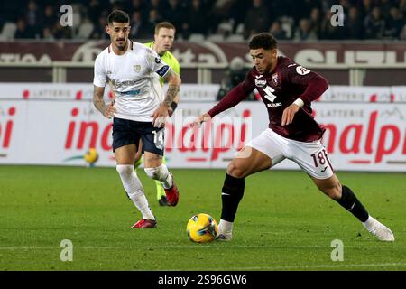Che' Adams (Torino FC) in the action of the goal of Nikola Vlasic ...