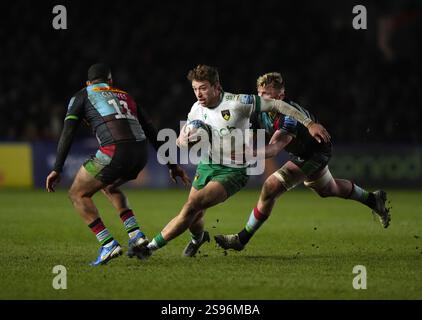 Harlequins' Cassius Cleaves, Northampton Saints' James Ramm, and ...