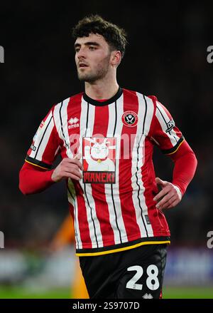 Sheffield United's Thomas Cannon during the Sky Bet Championship match ...
