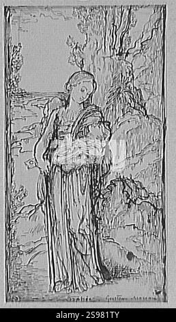 Gustave Moreau-Etude pour Orphee-Des. 5792 Stock Photo - Alamy