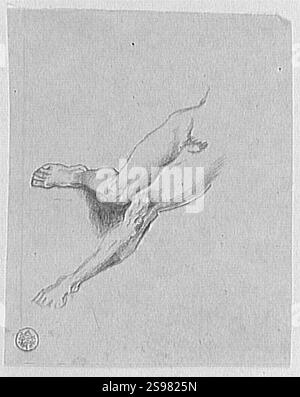 Gustave Moreau-Etudes de jambes et de main pour Hercule et l hydre de ...