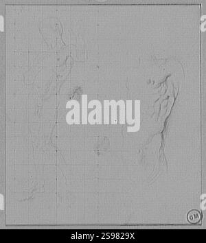 Gustave Moreau-Etudes pour Oedipe et le Sphinx-Des. 8544 Stock Photo ...