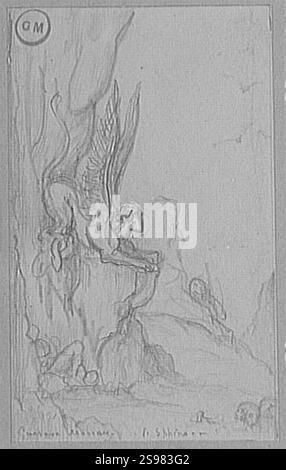Gustave Moreau-Le sphinx-Des. 1695 Stock Photo - Alamy