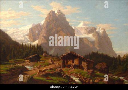 The Wetterhorn by Gustavus Behne Stock Photo - Alamy