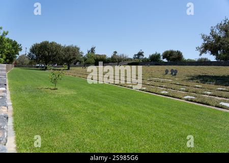 Crete - August 17 2024; Maleme German Military Cemetery graves and ...