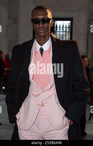 Alioune Fall attending the Fursac Menswear Fall-Winter 2025/2026 show ...