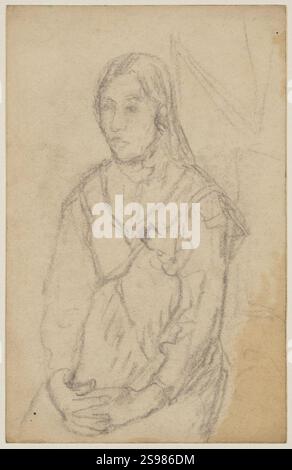 Gwen John - Girl with a cat, NMW A 3597 Stock Photo - Alamy