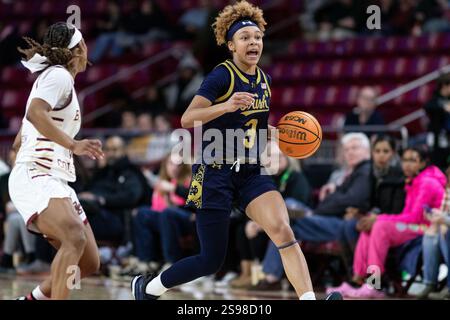 Notre Dame guard Hannah Hidalgo (3) drives around Florida State guard O'Mariah Gordon (3) during ...