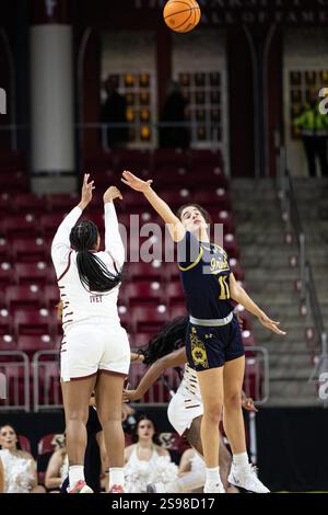 Notre Dame guard Sonia Citron (11) shoots during the first half of an ...