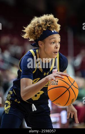 Notre Dame guard Hannah Hidalgo (3) during pregame of an NCAA college basketball game against ...