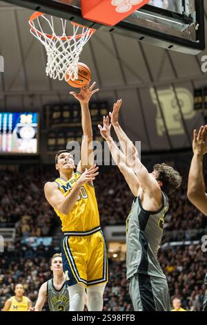 Michigan center Vladislav Goldin (50) in the fist half of an NCAA ...