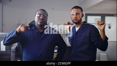 Portrait, weapon and friends in rage room for anger management ...