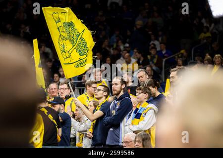 Fans during the Turkish Airlines EuroLeague basketball match between ...