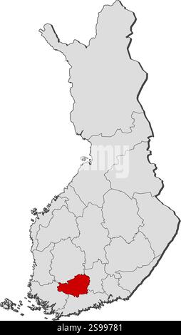 Tavastia Proper region outline map set Stock Vector Image & Art - Alamy