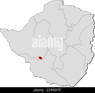 Vector city map of Bulawayo, Zimbabwe Stock Vector Image & Art - Alamy