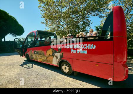 Civitavecchia. Italy - January 25, 2025: Tourists enjoying sunny day on ...
