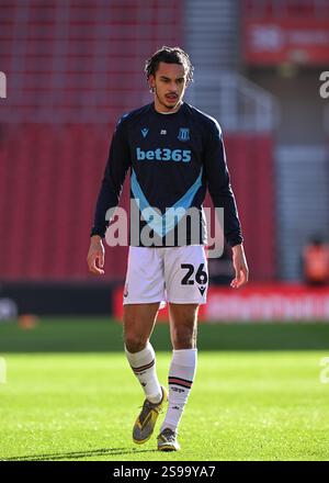 Ashley Phillips of Stoke City warms up during the Sky Bet Championship ...