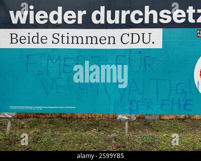 Wahlplakat GER, Berlin, 20250124,Wahlplakat, CDU *** Election poster ...
