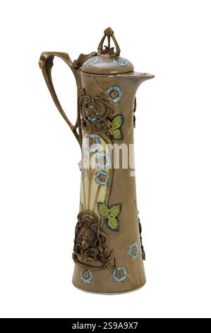 Antique porcelain teapot in a modern style. Isolated picture Stock ...