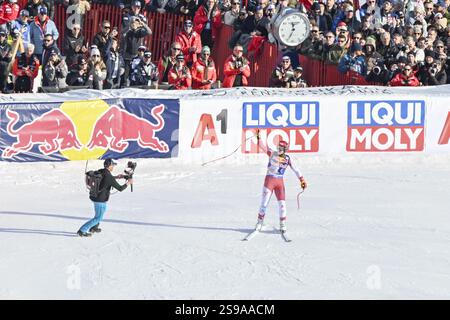 KITZBUEHEL, AUSTRIA - JANUARY 25: Stefan Babinsky of Austria during the ...