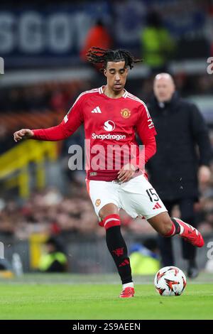 Manchester United defender Leny Yoro (15) during the Manchester United ...