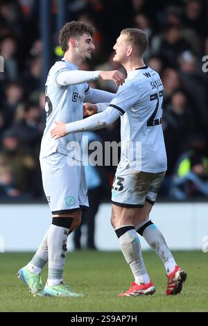 Millwall's Mihailo Ivanovic (left) celebrates scoring their side's ...