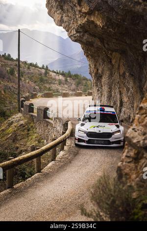 38 Filip KOHN, Ross WHITTOCK, Skoda Fabia RS Rally2, action during the ...