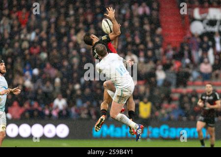 Stuart HOGG of Montpellier during the Top 14 match between Perpignan ...