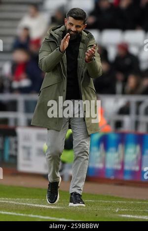 Plymouth Argyle manager Miron Muslic with Darko Gyabi following the ...